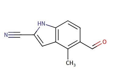 5-formyl-4-methyl-1H-indole-2-carbonitrile