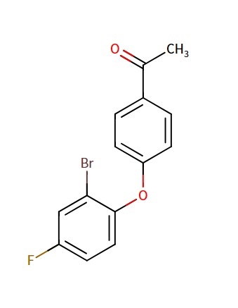 1-(4-(2-bromo-4-fluorophenoxy)phenyl)ethan-1-one