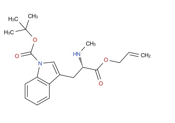 tert-butyl (S)-3-(3-(allyloxy)-2-(methylamino)-3-oxopropyl)-1H-indole-1 ...