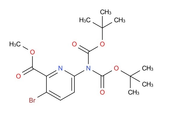 methyl 6-(bis(tert-butoxycarbonyl)amino)-3-bromopicolinate